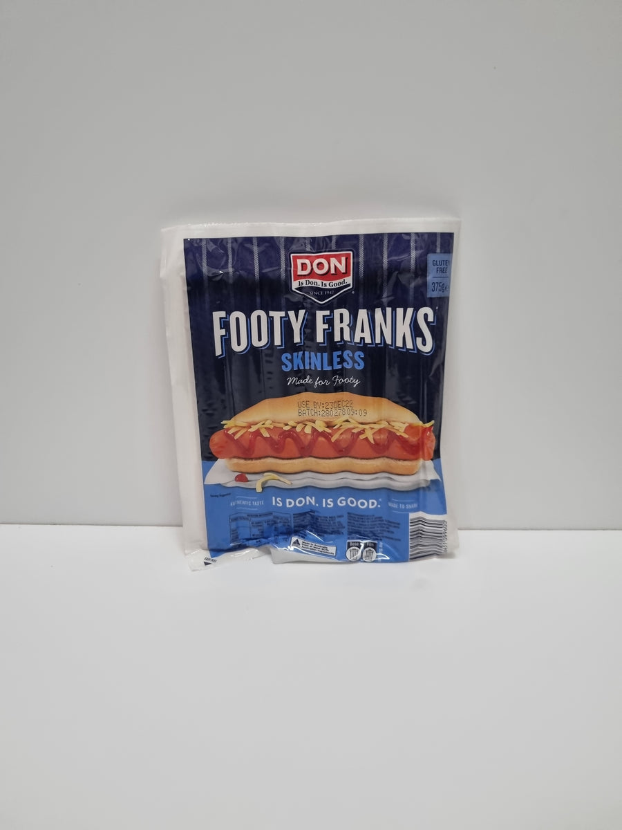 Don- Skinless Footy Franks – Fruitique Essendon North